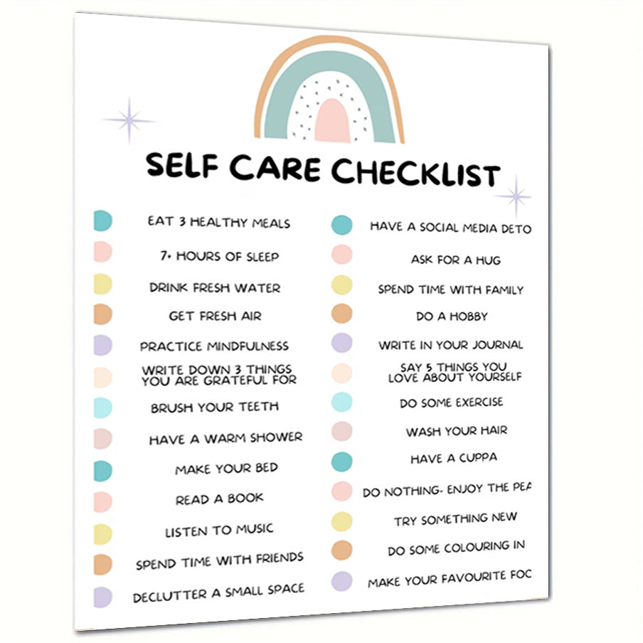 Self Care Check In Poster Self Love Print – CRAZE