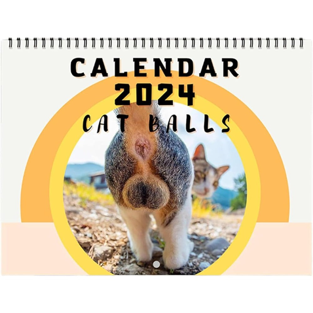 Funny Cat Butt Hole Calendar 12 Month With Memo Space – CRAZE