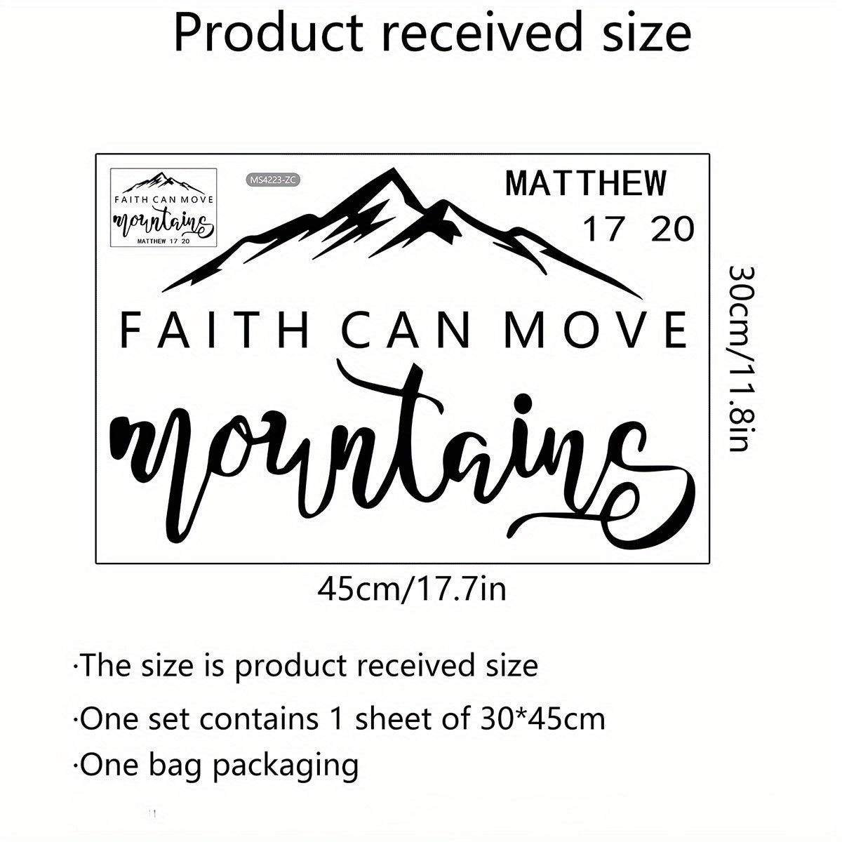 Bible Verse Wall Sticker Decor Self-adhesive Slogan Wallpaper – CRAZE