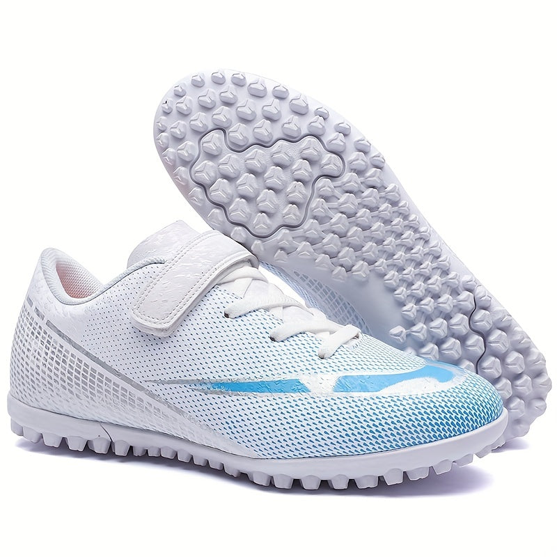 Boy's Turf Football Boots Hook Loop Fastener TF Soccer Cleats – CRAZE
