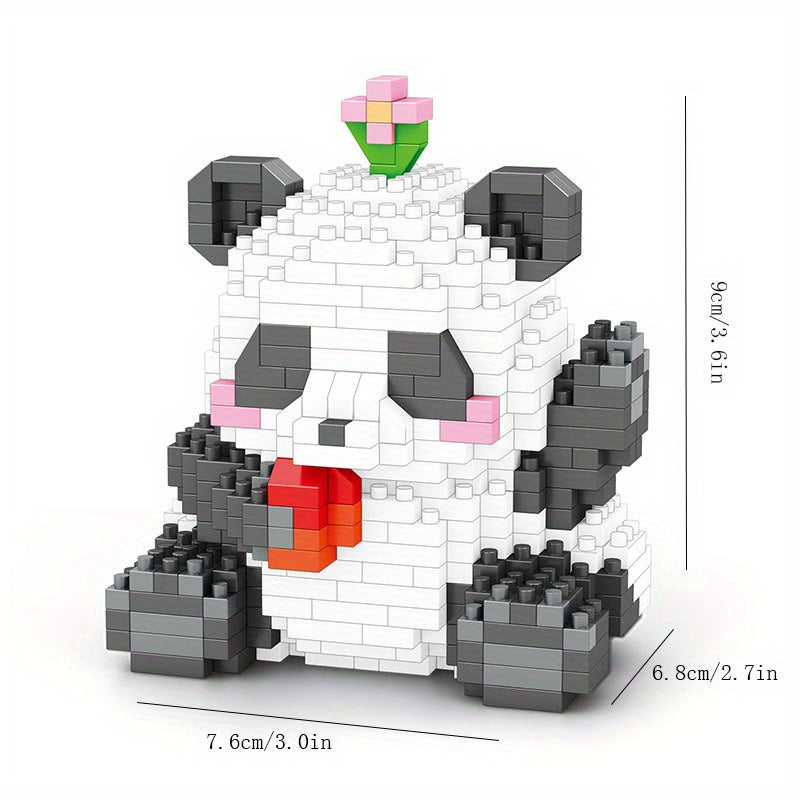 14 Styles Panda Orchid Flower Building Blocks Model Bricks Toy – CRAZE