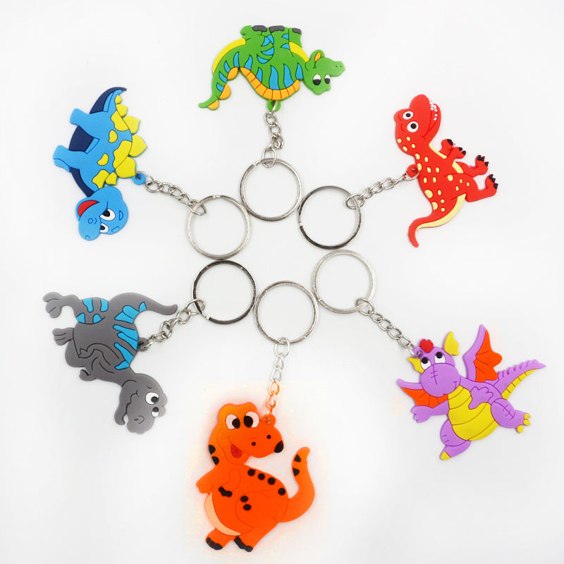 12 Dinosaur Keychains Pack – CRAZE