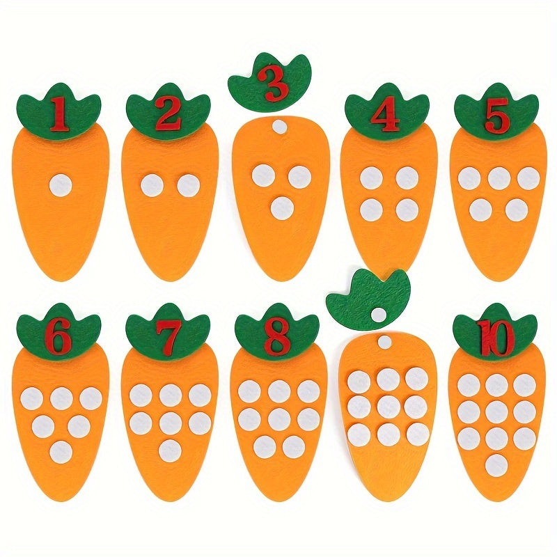 Montessori Carrot Number Matching Activity Materials – CRAZE