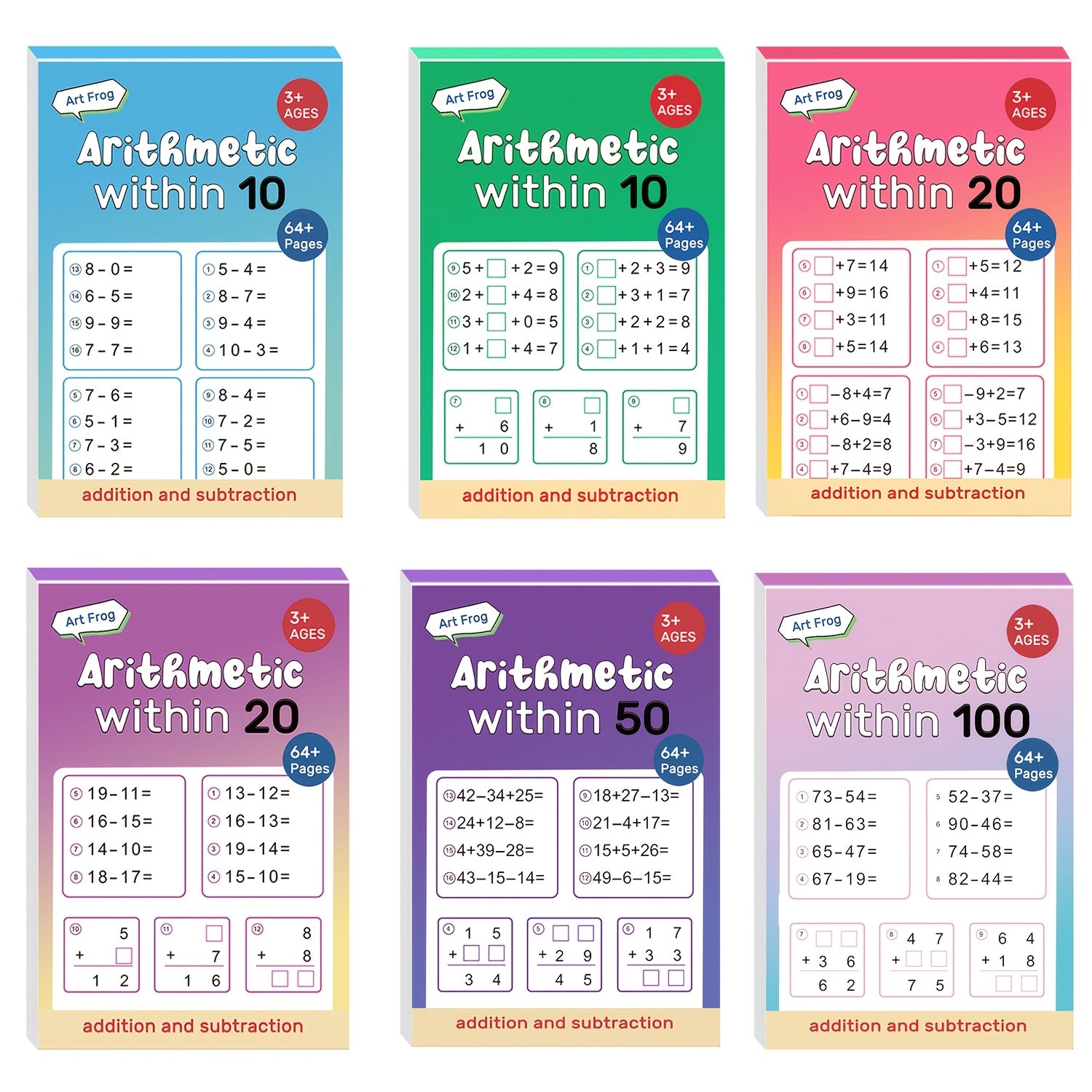 Math Learning Handwriting Arithmetic Exercise Book Set - English ...