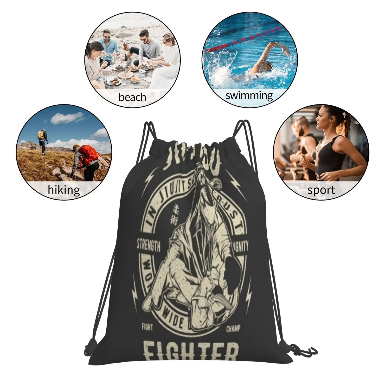 BJJ 5 Backpacks Shoe Bags Rope Bag Women'S Backpack Bags – CRAZE