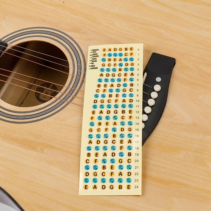 Guitar Fretboard Note Map Sticker - Easy Finger Placement Guide – CRAZE