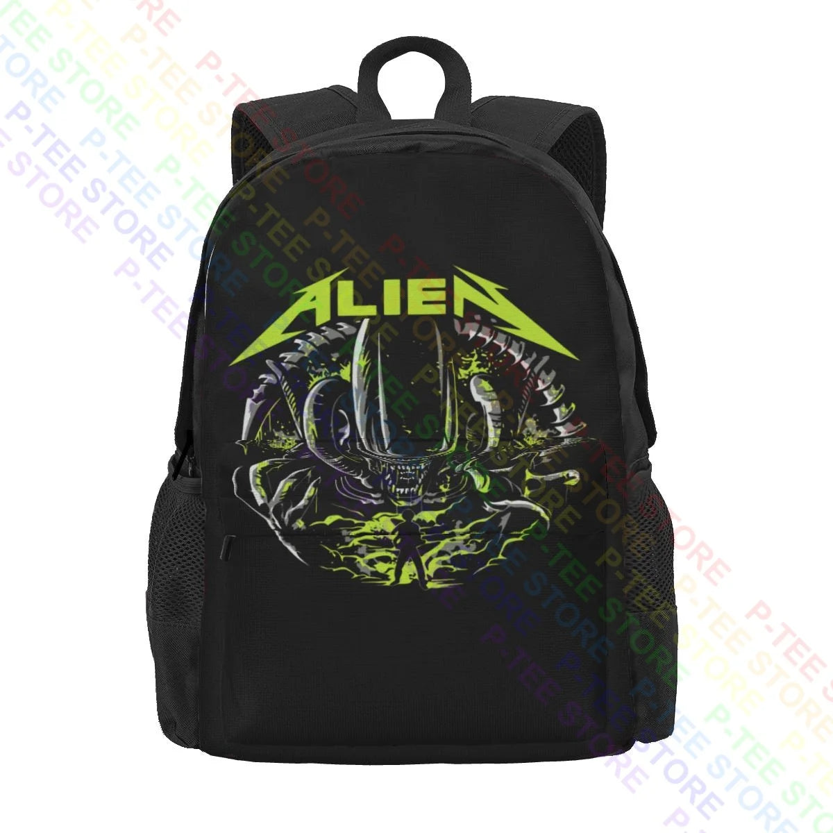 Creeping Death Alien Xenomorph Parody Metallic Rock Style Backpack – CRAZE