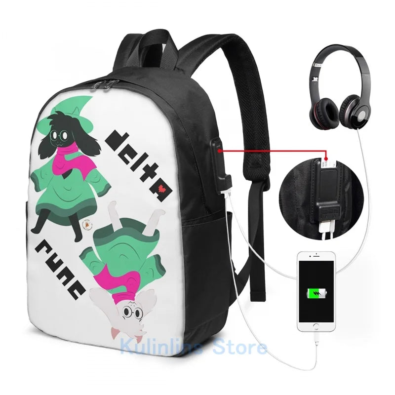 Deltarune Ralsei USB Charge Backpack – CRAZE