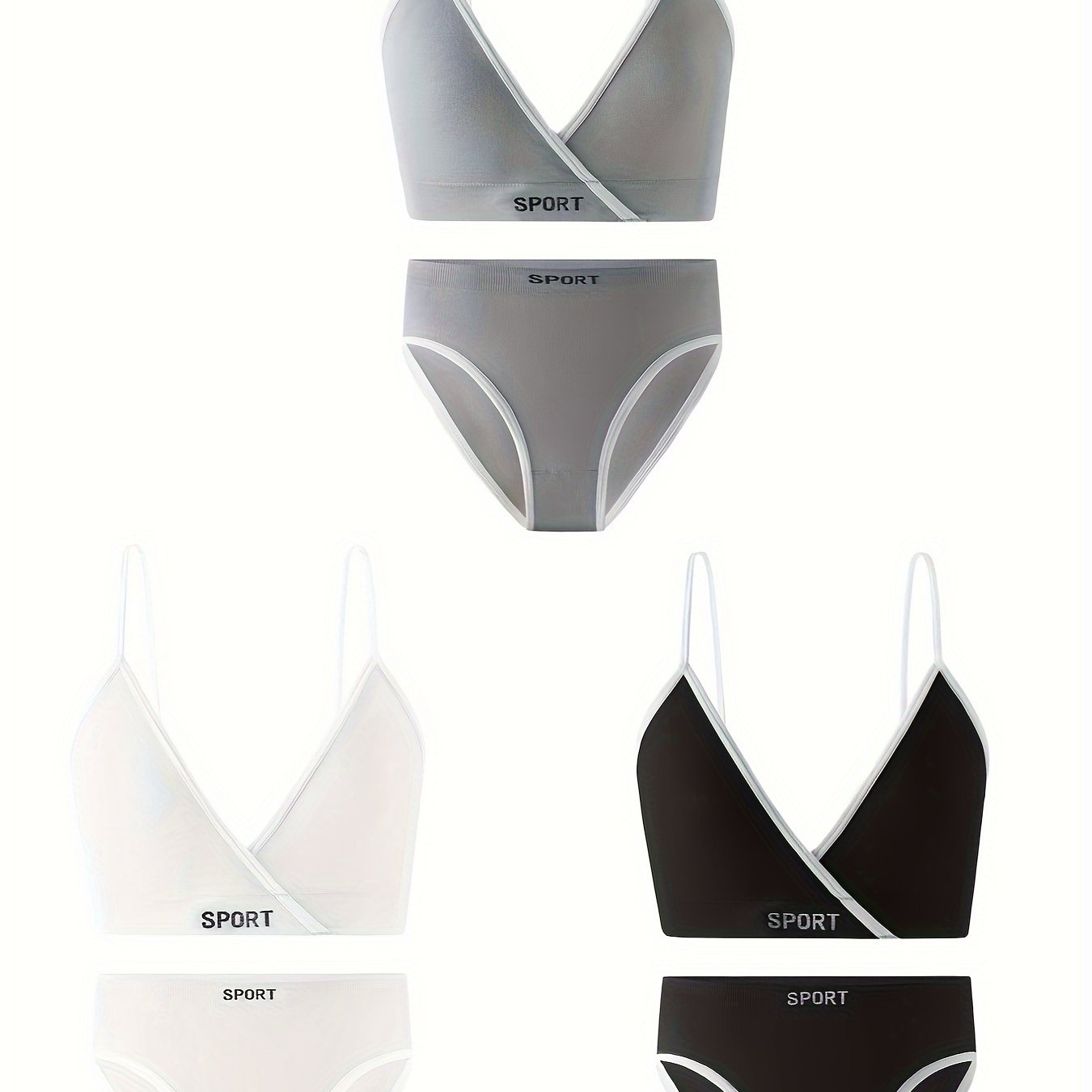 Letter Print Bra & Panties Lingerie Set – CRAZE