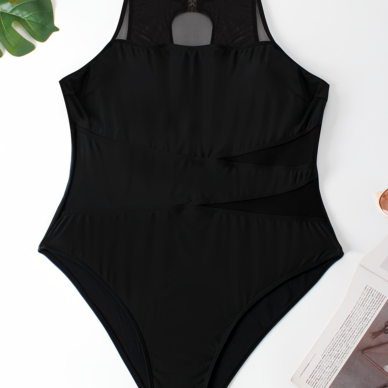 Mesh Cut Out One Piece Swimsuit – CRAZE