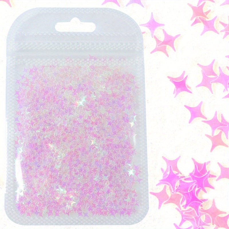 Holographic Star Glitter Flakes Resin Fillers Nail Art – CRAZE