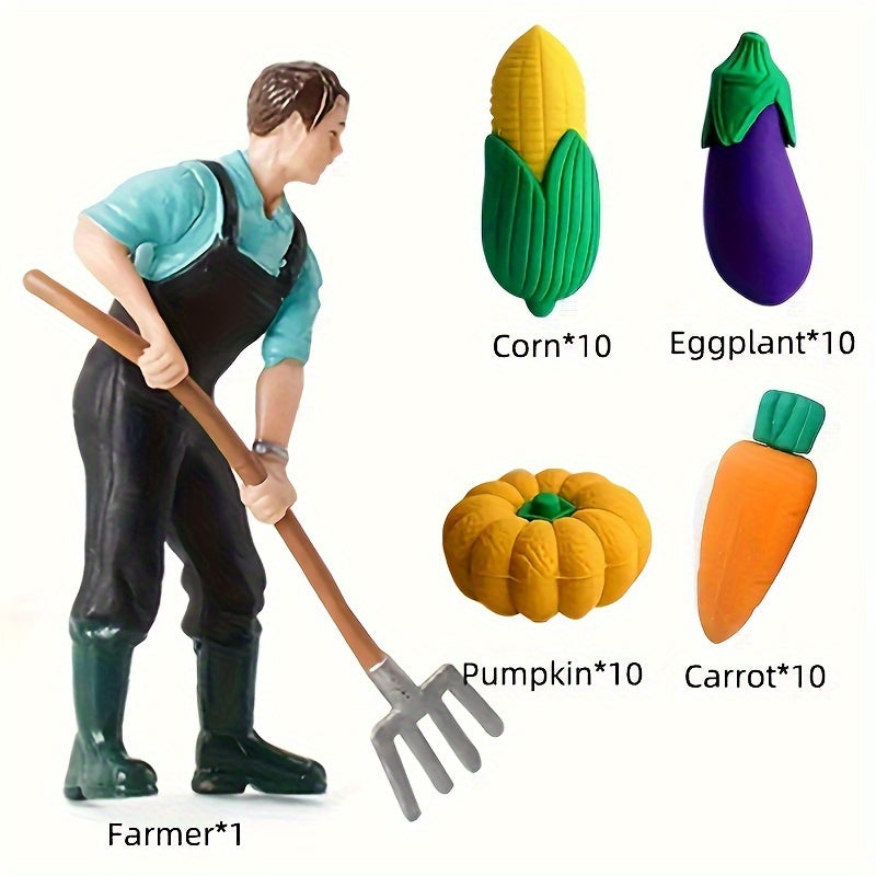 Farm Sensory Rubber Vegetable Set for Kids – CRAZE