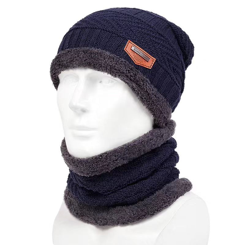 Men's Winter Triangle Knit Beanie Set – CRAZE